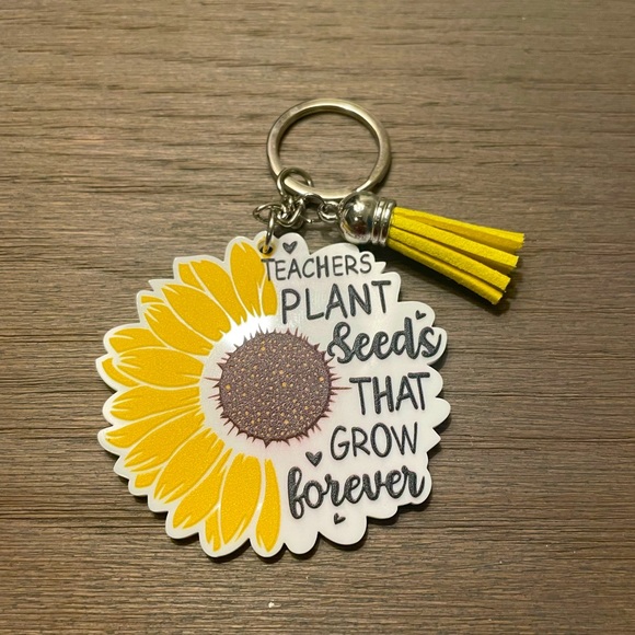 Accessories | Teachers Plant Seeds That Grow Forever Keychain | Poshmark